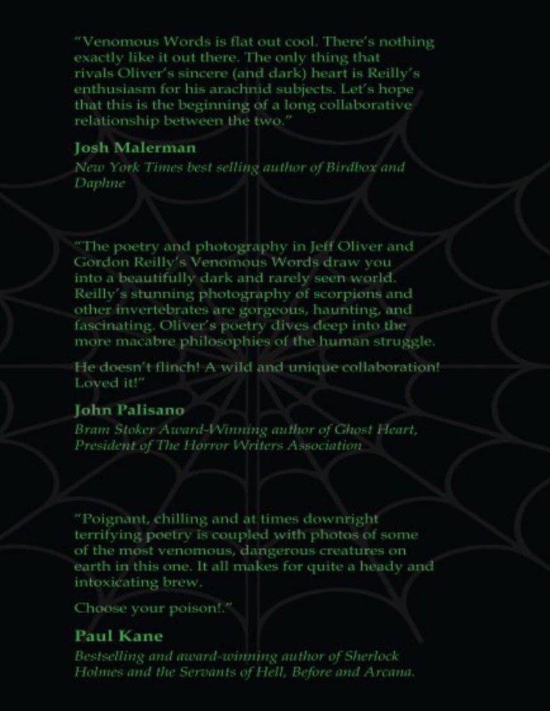 'Venomous Words', A New Poisonous Book From Jeff Oliver & Gordon Reilly ...